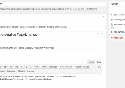 OnBoarding Edit Item